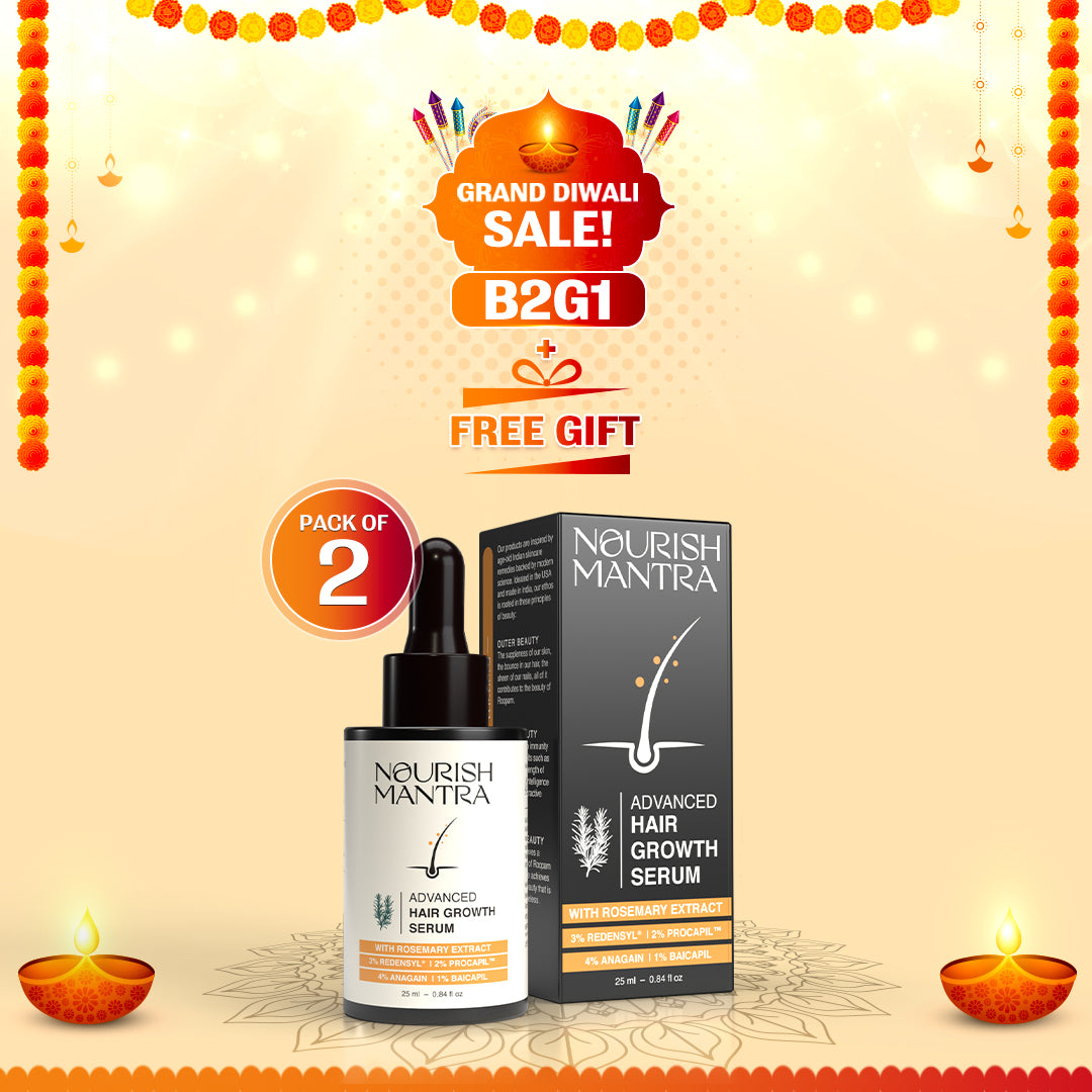Advanced Hair Growth Serum with Rosemary Extract (Pack Of 2)